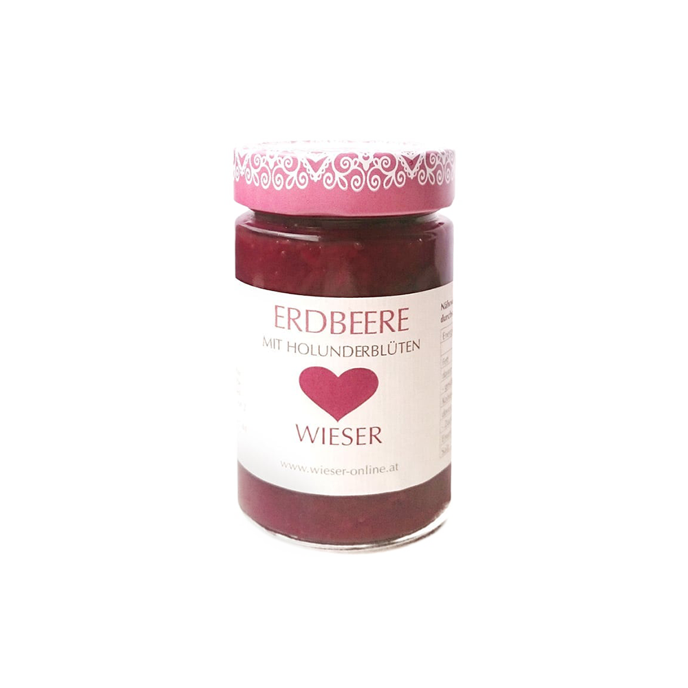 Erdbeere mit Holunderblüten – WieserWachau